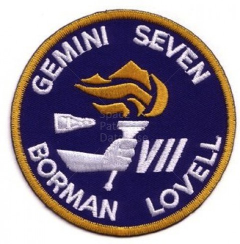 Gemini 7 - 3 3/4" - Crew Patches.com | Space Patch Database